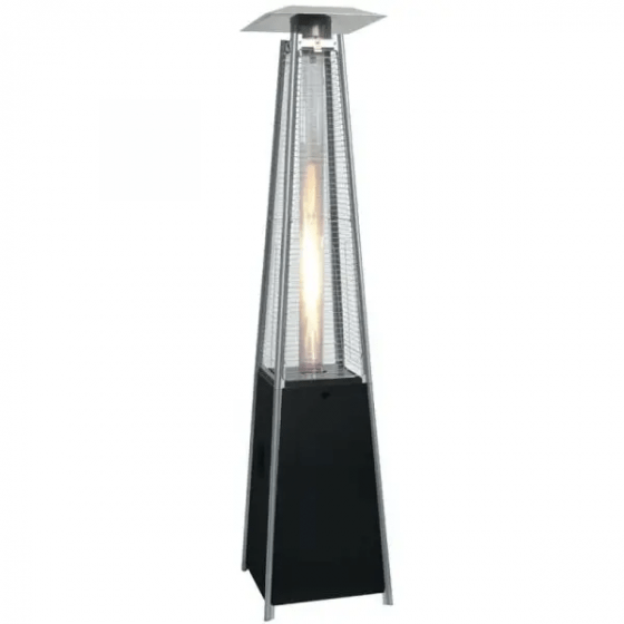 Pyramid Patio Gas Heater - 11KW - Silver & Black | BS-PGH-11KW-SB-SLBK ...